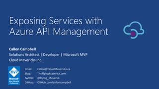 Exposing services with Azure API Management | PPT