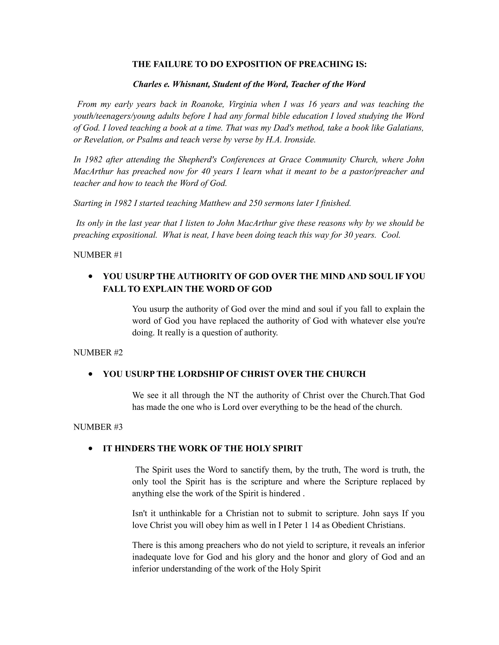 Expositional preaching 19 outline | RTF