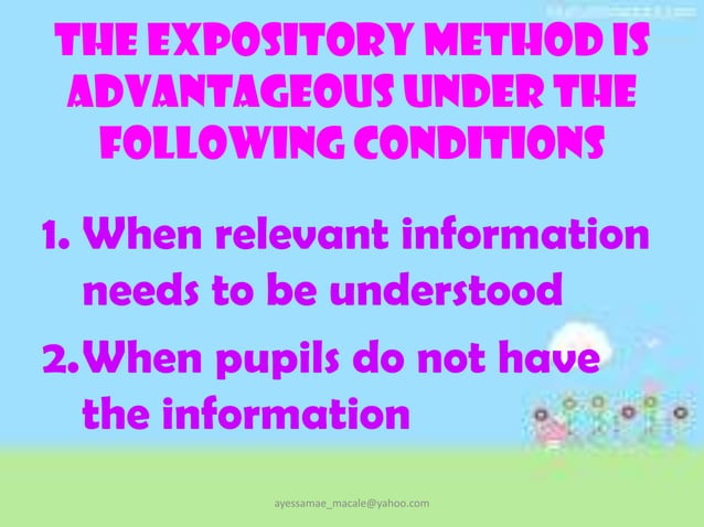 Exposition & Demonstration method | PPT