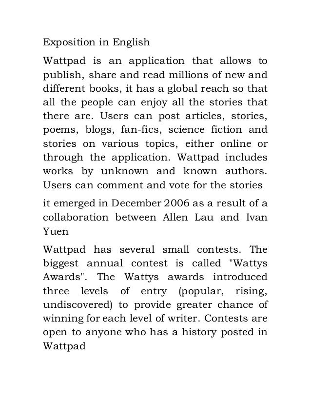 Exposition in english jannver