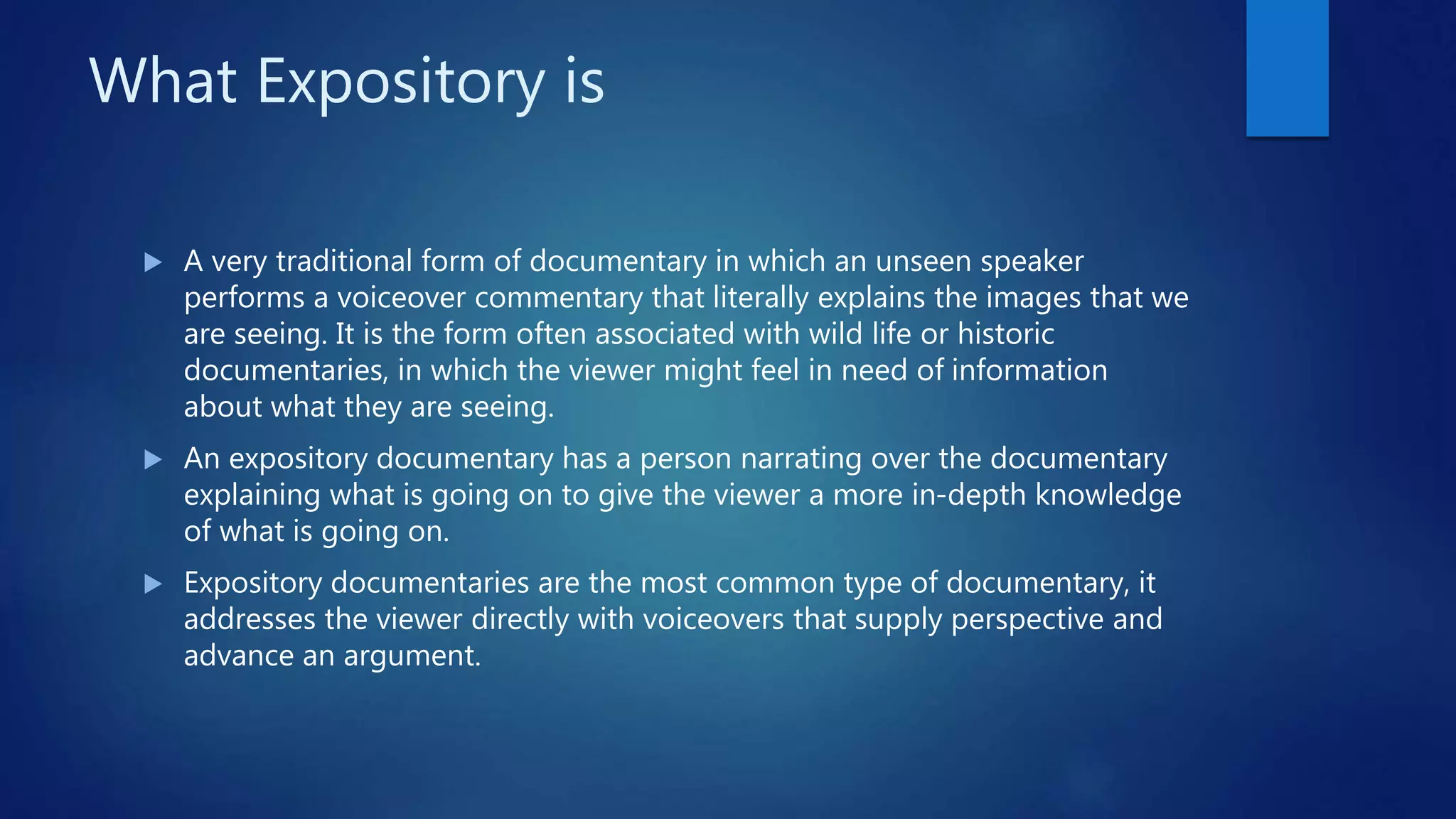 Expository - research into my specific category | PPT