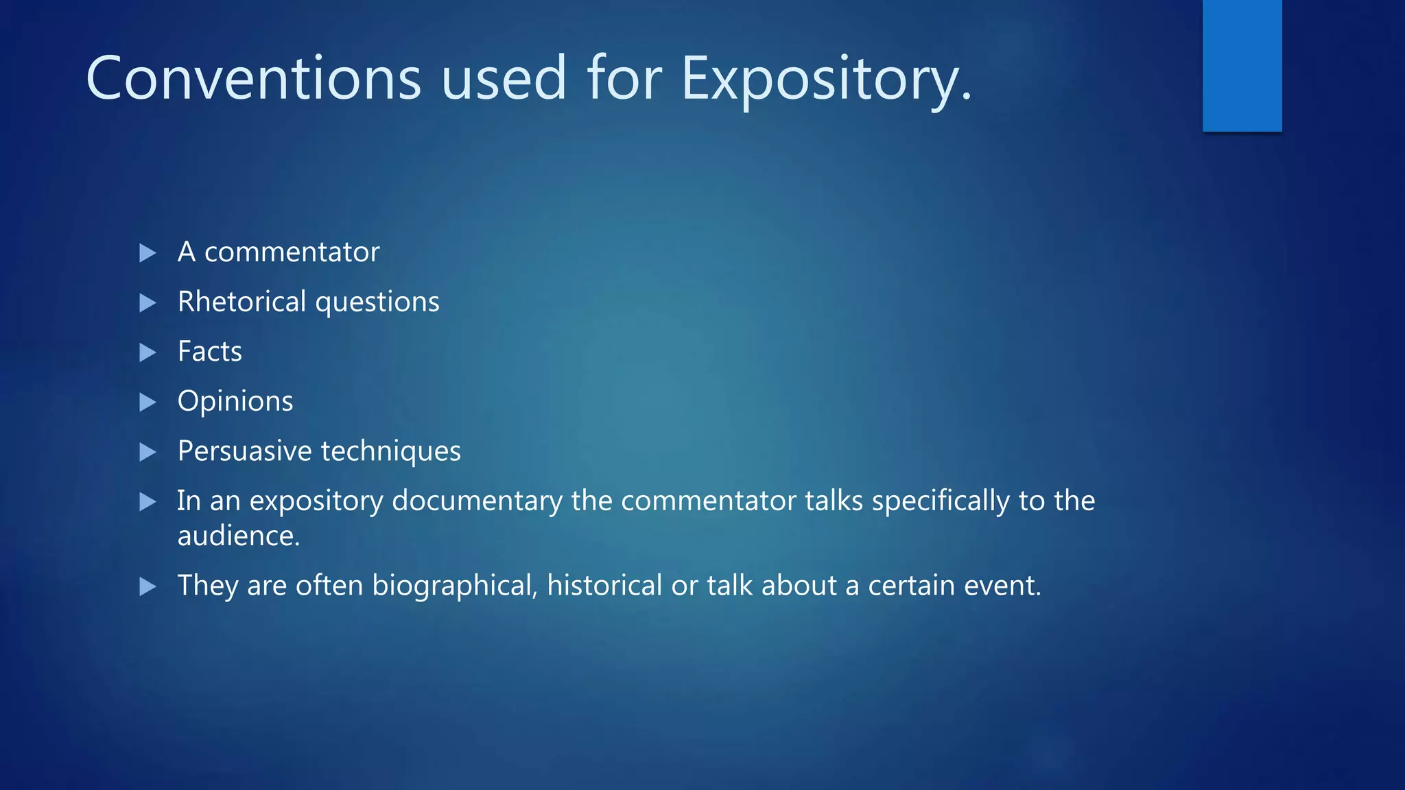 Expository - research into my specific category | PPT
