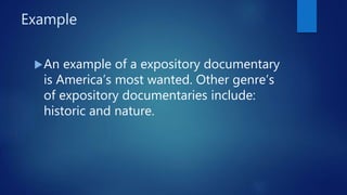 Expository - research into my specific category | PPT