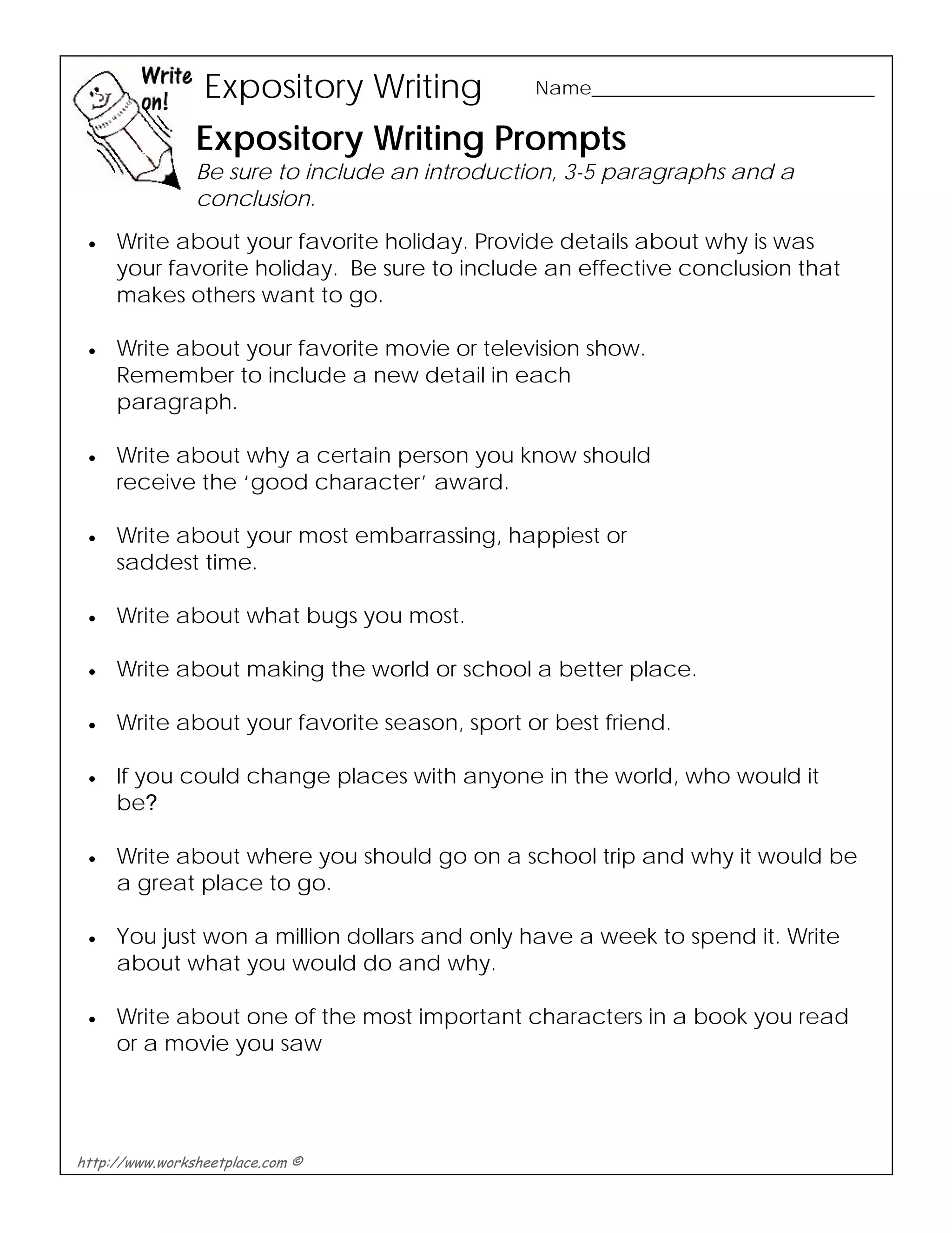 Expository writing-prompts | PDF