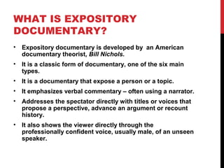 Expository Documentary | PPT