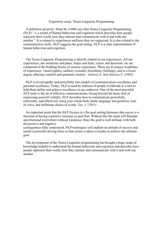 Expository essay | DOC