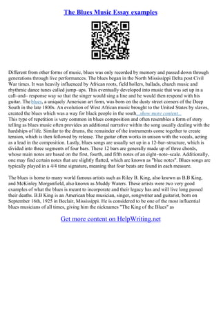 Expository Essay About Music | PDF