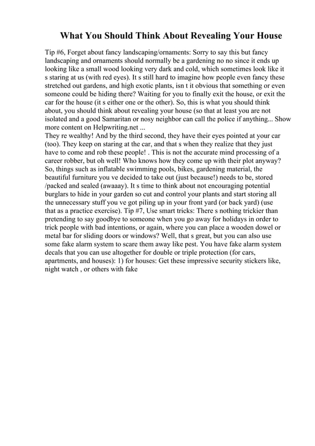 Expository Essay Examples | PDF