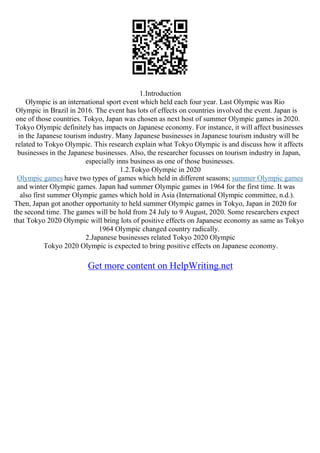 Expository Essay On Sports | PDF