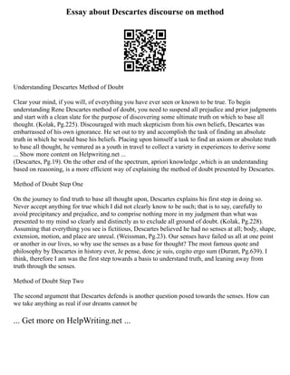 Expository Essay Samples Just The Facts In 2021 R | PDF