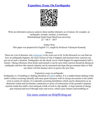 Expository Essays Example | PDF