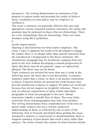 EXPOSITORY ESSAY WITH ANALYSIS RUBRICGRADEIntro Paragraph .docx