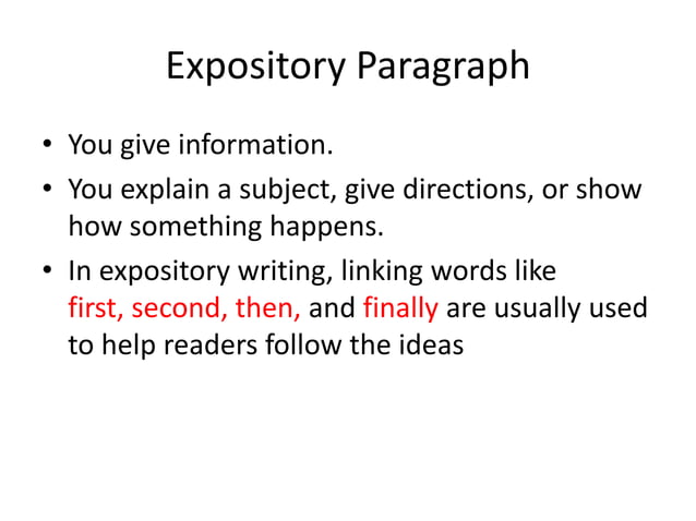 Expository paragraph | PPTX