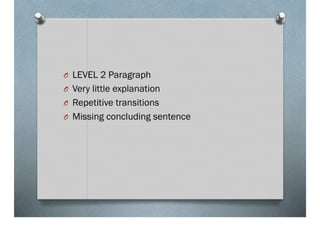 Expository Paragraphs | PPT
