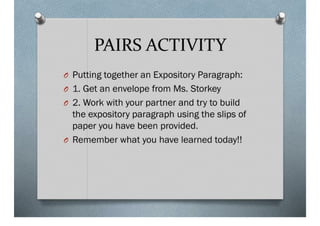 Expository Paragraphs | PPT