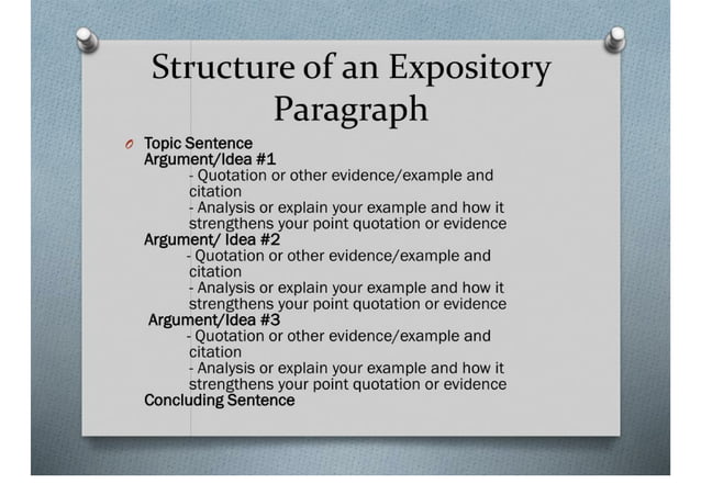 Expository Paragraphs | PDF