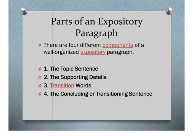 Expository Paragraphs | PDF