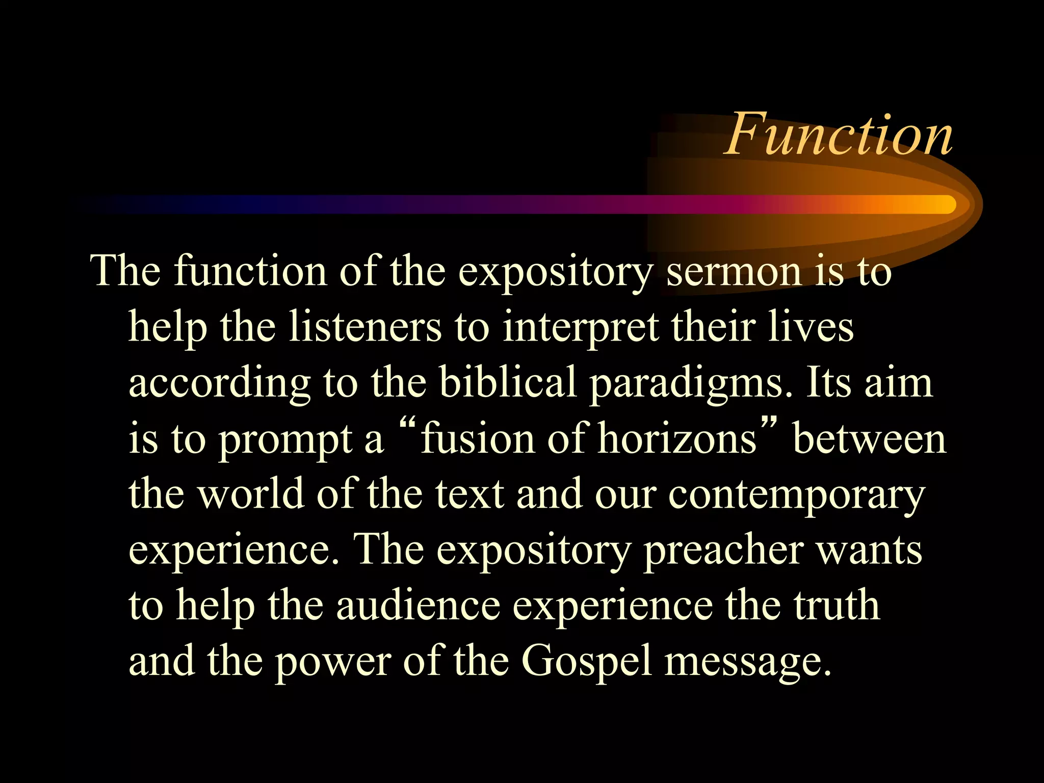 The Textual-Expository Sermon | PPTX