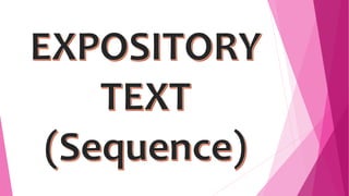 Expository text sequence | PPTX