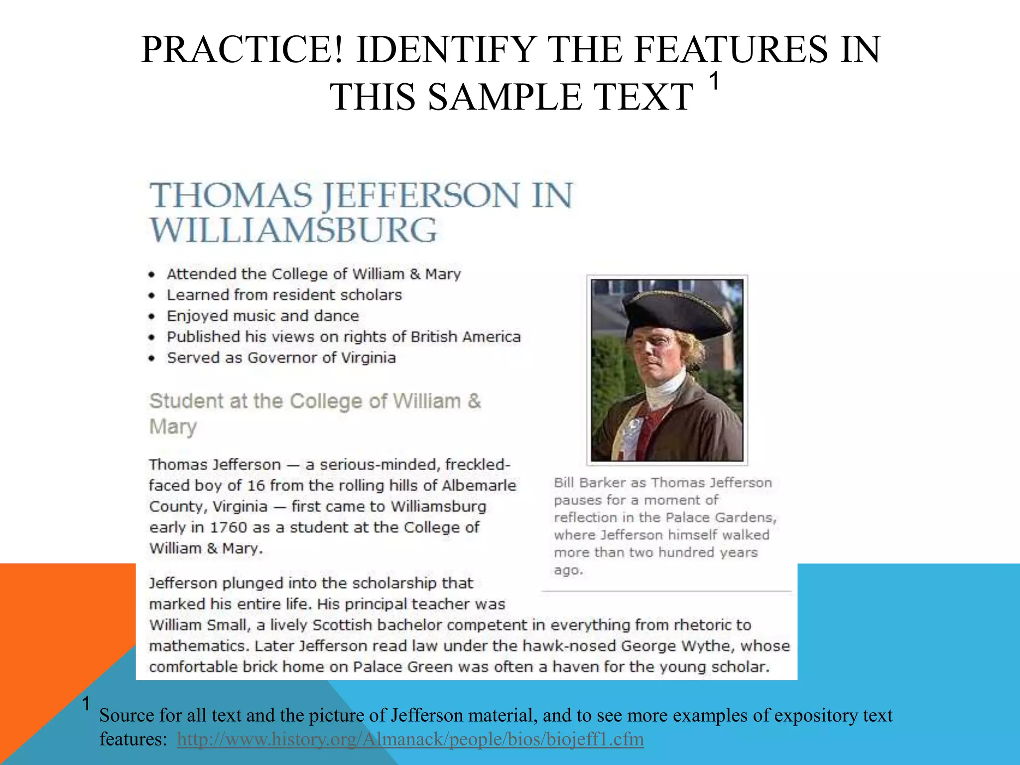 Expository Text Features | PPTX | Books and Literature