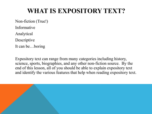 Expository Text Features | PPTX | Books and Literature