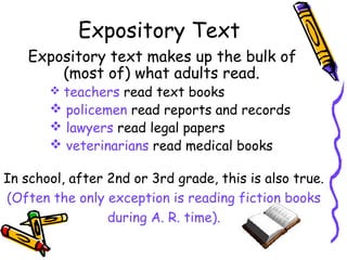 Expository text in reading power point | PPT
