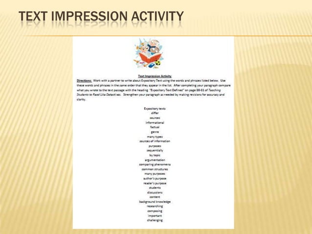 Expository text instruction in grades 3 5 | PPTX | Educational Assessment | Education