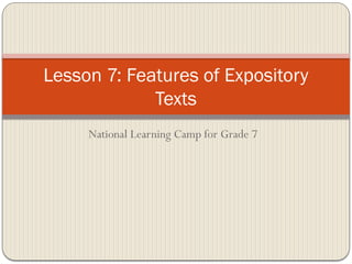 expository text lesson 7 grade 7 english.pptx