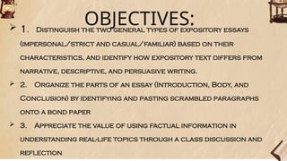 Understanding Expository Texts: Types, Structure, and Purpose in ...