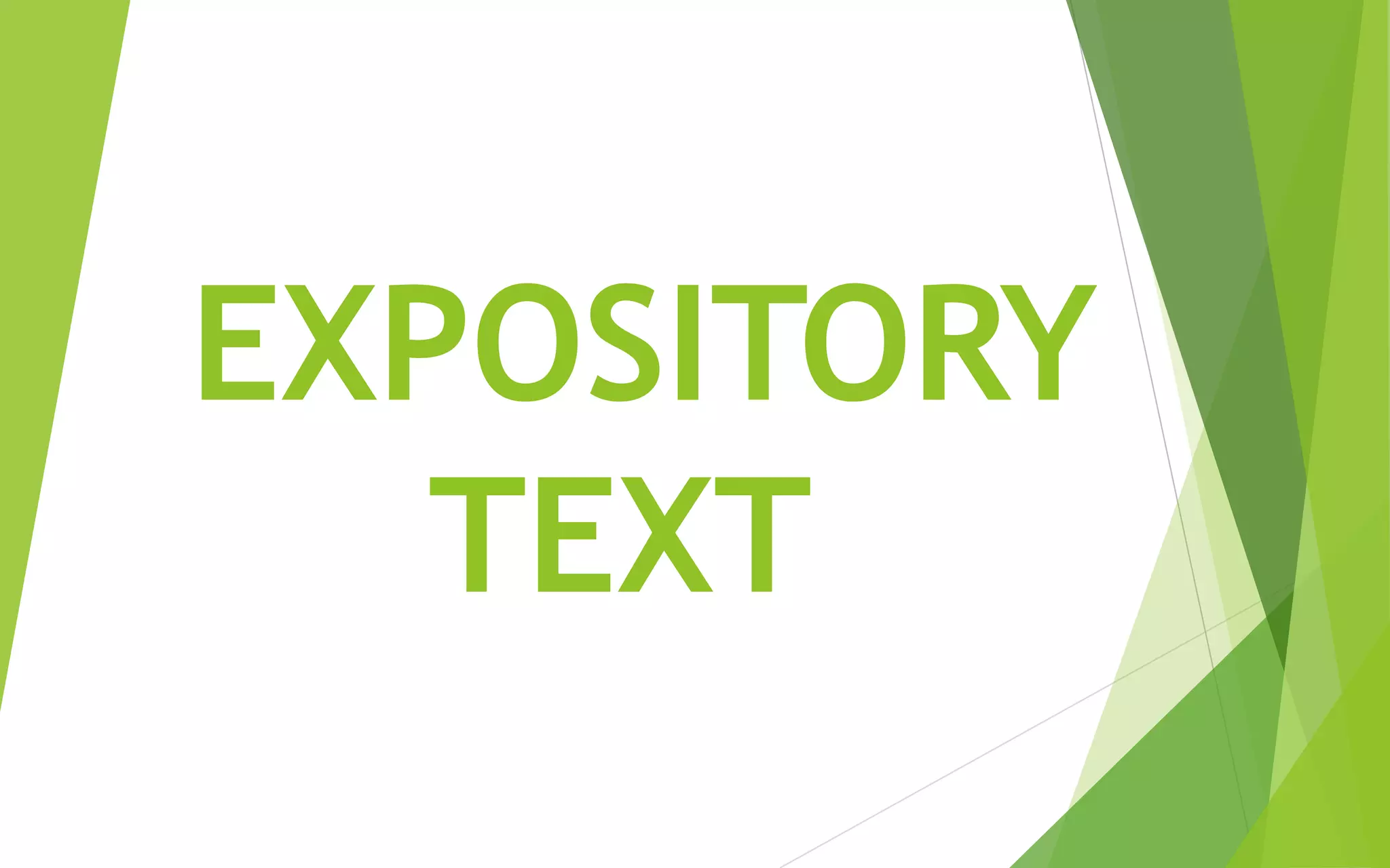 English 8 - Expository Text | PPT