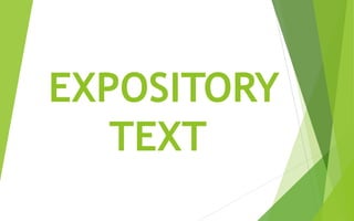 English 8 - Expository Text | PPT