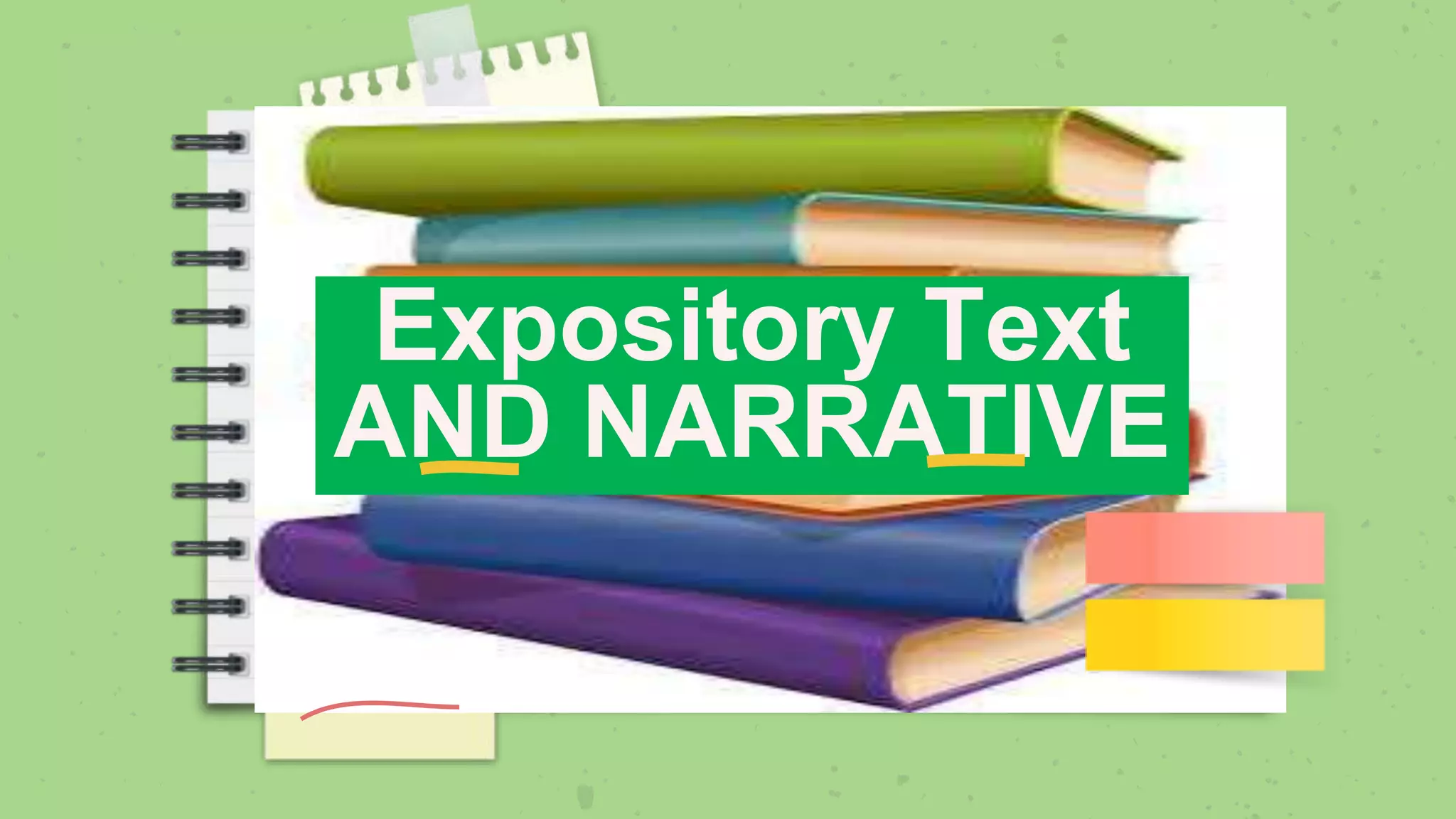 Expository text vs narrative | PPTX