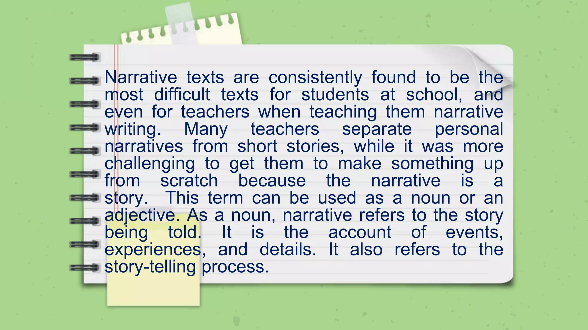 Expository text vs narrative | PPTX