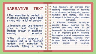 Expository text vs narrative | PPTX