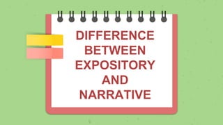 Expository text vs narrative | PPTX