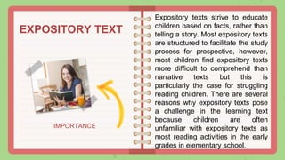 Expository text vs narrative | PPTX
