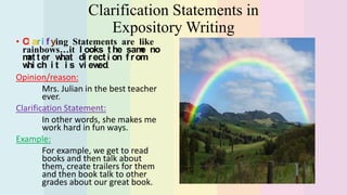 Expository write from bb mini lessons | PPT