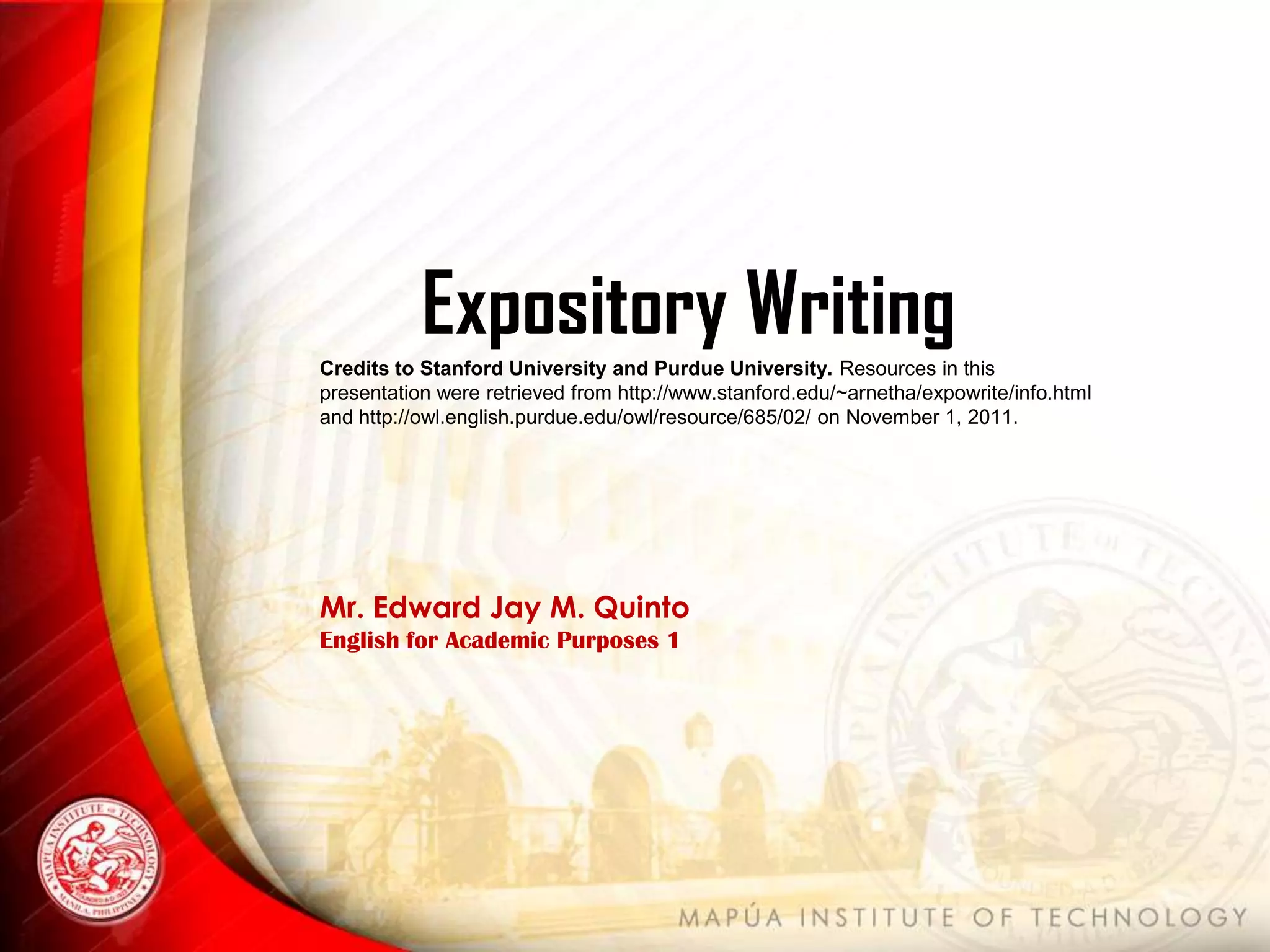 Expository writing | PPTX