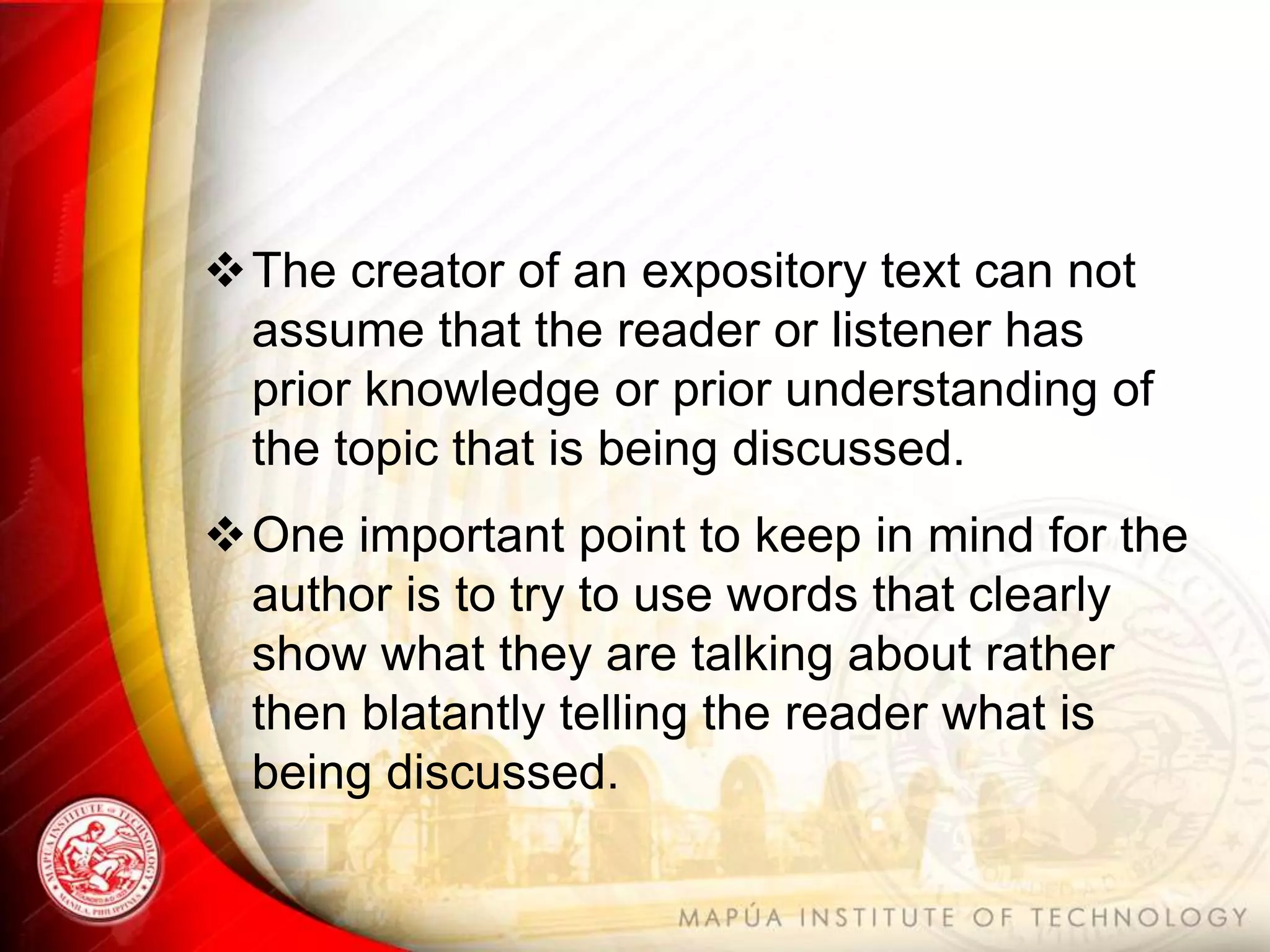 Expository writing | PPTX
