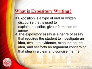 Expository writing | PPTX