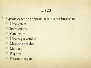 Expository writing | PPT