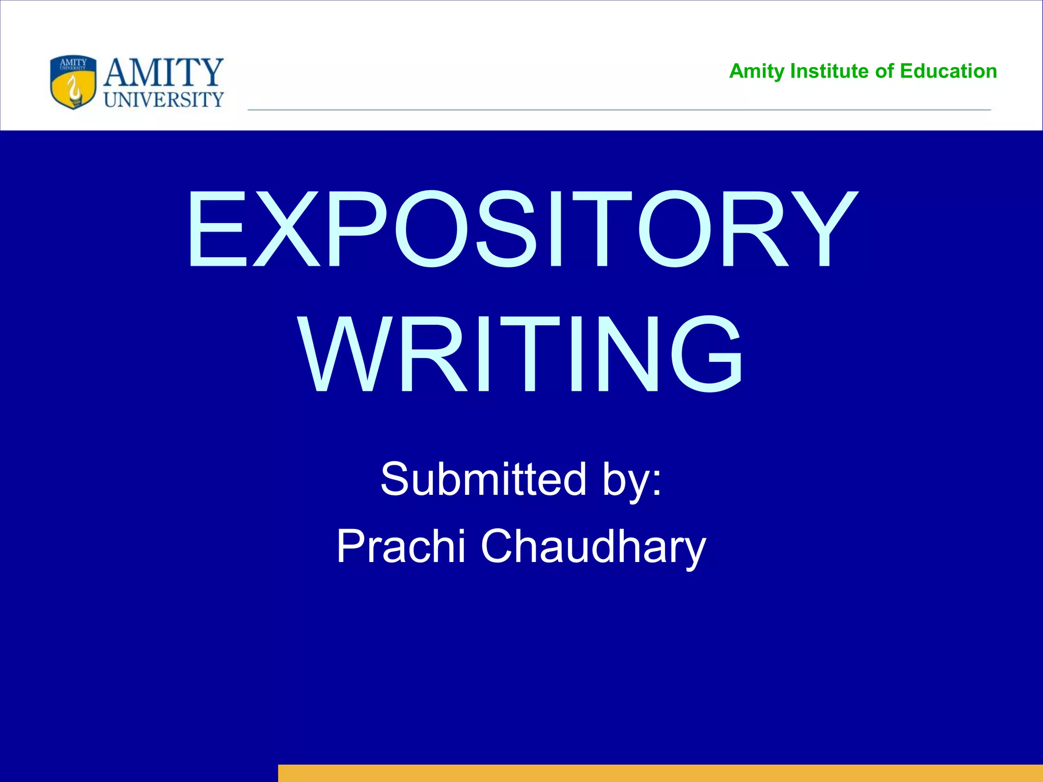 Expository writing | PPT