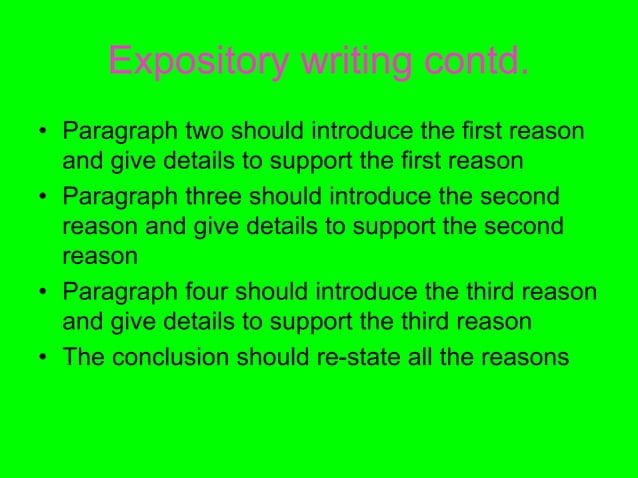 Expository Writing.ppt | Undergraduate Education | College Education