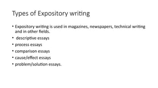 expository writivnchjvvbbjkooiyfkkjgffgff | PPTX