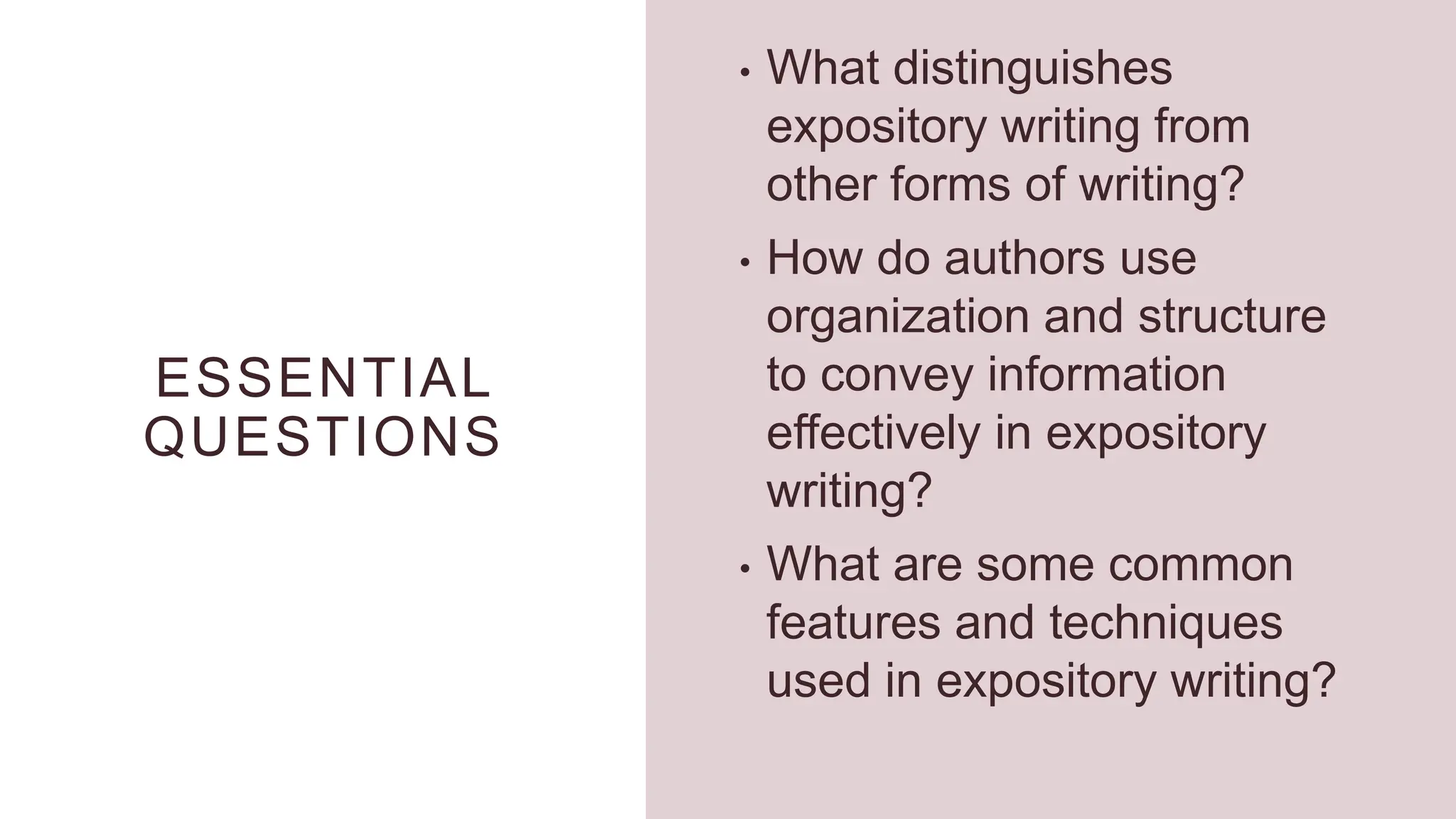 Expository Writing - The Simple Report.pptx