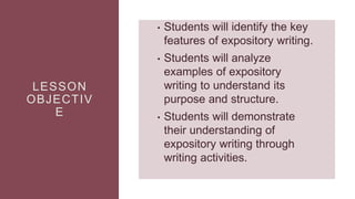 Expository Writing - The Simple Report.pptx