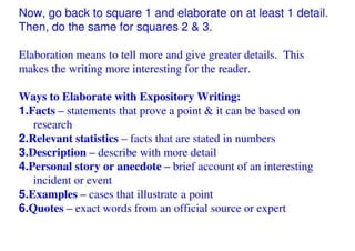 Expository Writing Lesson | PPT