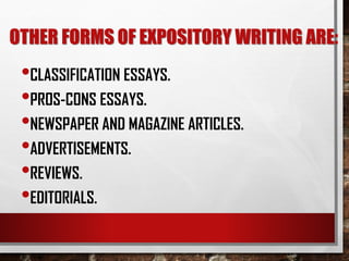 EXPOSITORY WRITING PDF explanation.grpdf | PPT