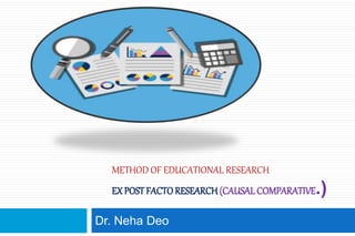 Ex post facto research (causal comparative) by Dr. Neha Deo | PPT