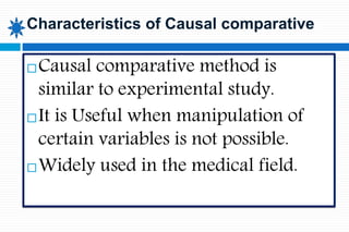 Ex post facto research (causal comparative) by Dr. Neha Deo | PPT